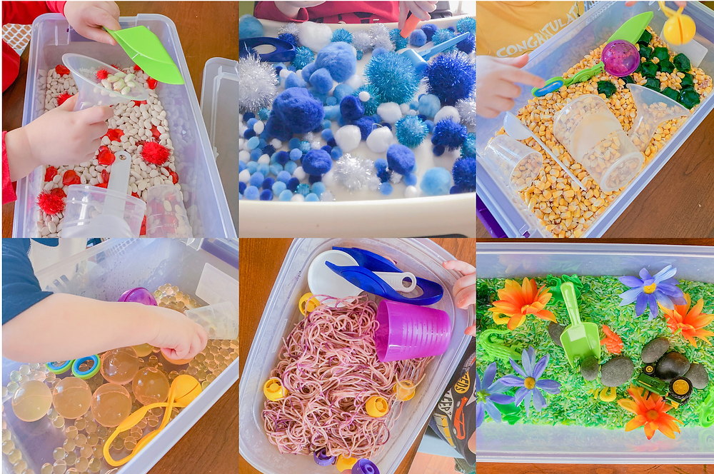 Toddler Sensory Bins for Color Weeks