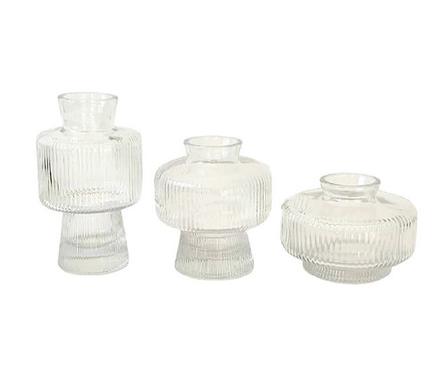 Mini vaser 3 set/pakke | Pastellhus