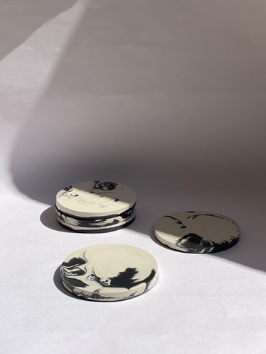 Plain Coaster Set of Two | Kāri