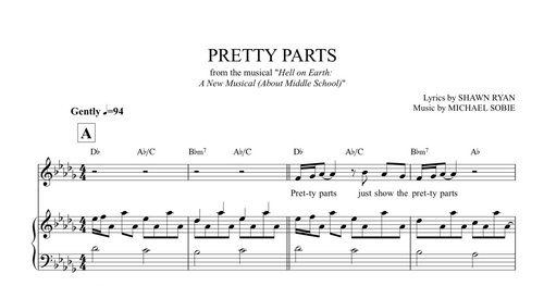 Pretty Parts Sheet Music and Track | Camp YATC