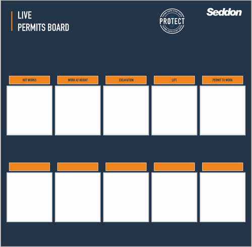 S146 - LIVE PERMITS BOARD WITH HOLDERS | CCSUK