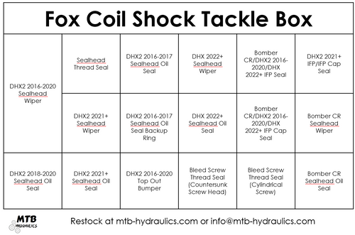 Fox Coil Shock Service Tackle Box | MTB Hydraulics