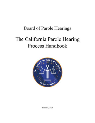 CA Parole Hearing Process Handbook Hard Copy | LifeSupport Alliance