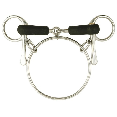 Half Spoon Ring Dexter Bit w/Rubber Covered Mouth | KingCountrySaddlery