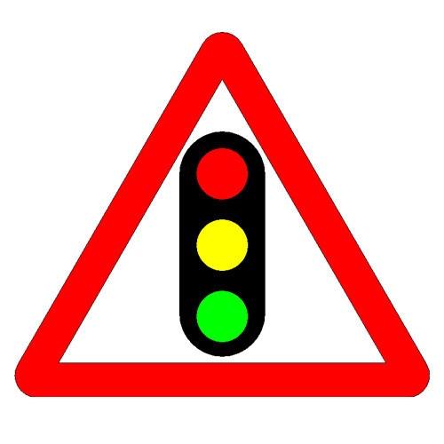 Traffic Signals 900mm Triangle | Commercial Signage
