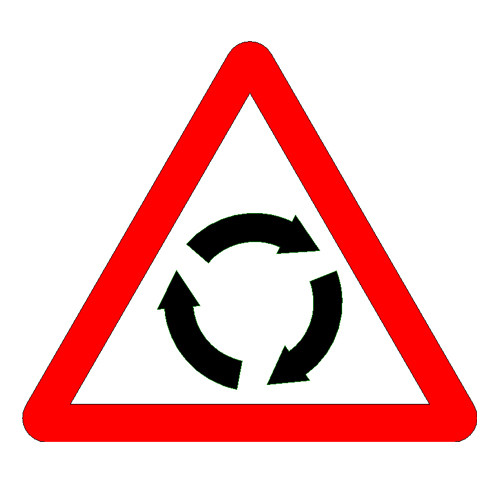 Roundabout Type IV 900mm Triangle | Commercial Signage