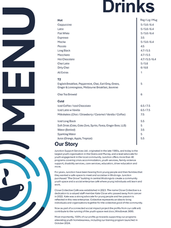 Breakfast and Lunch Menu | Close Collective