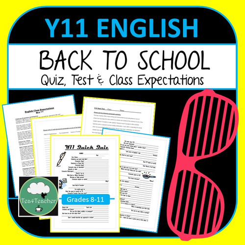 Year 11 BACK TO SCHOOL ACTIVITIES and Diagnostic Tasks for High School ...
