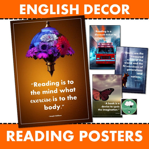 READING POSTERS for English Classrooms | Tea4Teacher