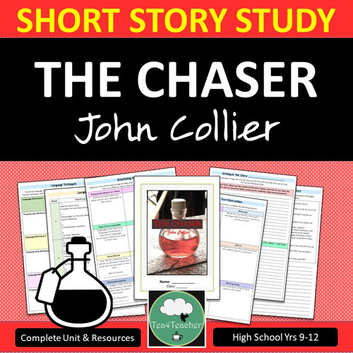 THE CHASER Short Story Unit High School English Comprehension Task ...