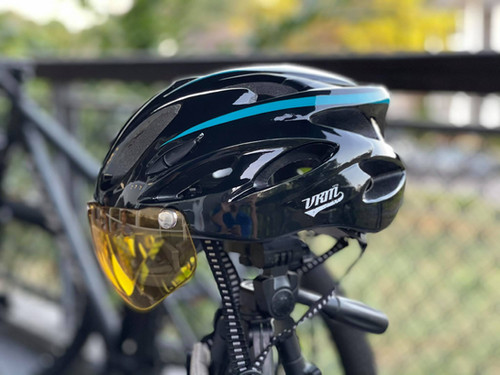 VRM PREMIUM PLUS ROAD BIKE HELMET Black Aqua | VRM 1976