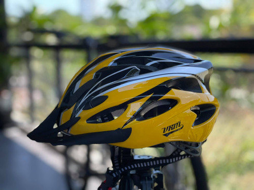 VRM BASIC BIKE HELMET Yellow Black | VRM 1976