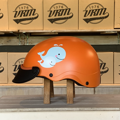 VROOM Kids NonSon Orange Whale Bike Helmet | VRM 1976
