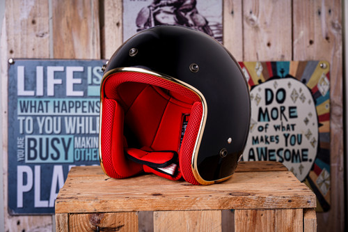 VRM 1976 PREMIUM PLUS Gloss Black with Gold Trim and Red Lining | VRM 1976