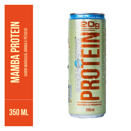 Agua Mamba Protein Manga, Maracujá E Pessego 350ml | Mamba Water