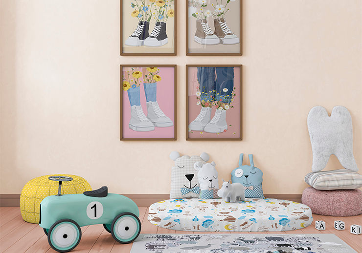 Estampas para ambientes infantis.