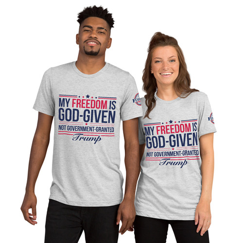 My Freedom is God Given | Short sleeve t-shirt | FlyoverConservatives