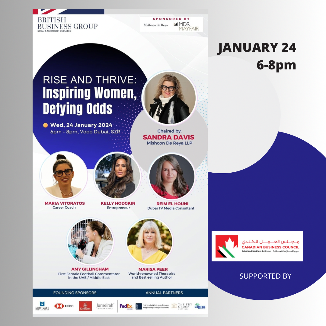 CBC Dubai Supported Event-Rise and Thrive: Inspiring Women, Defying ...