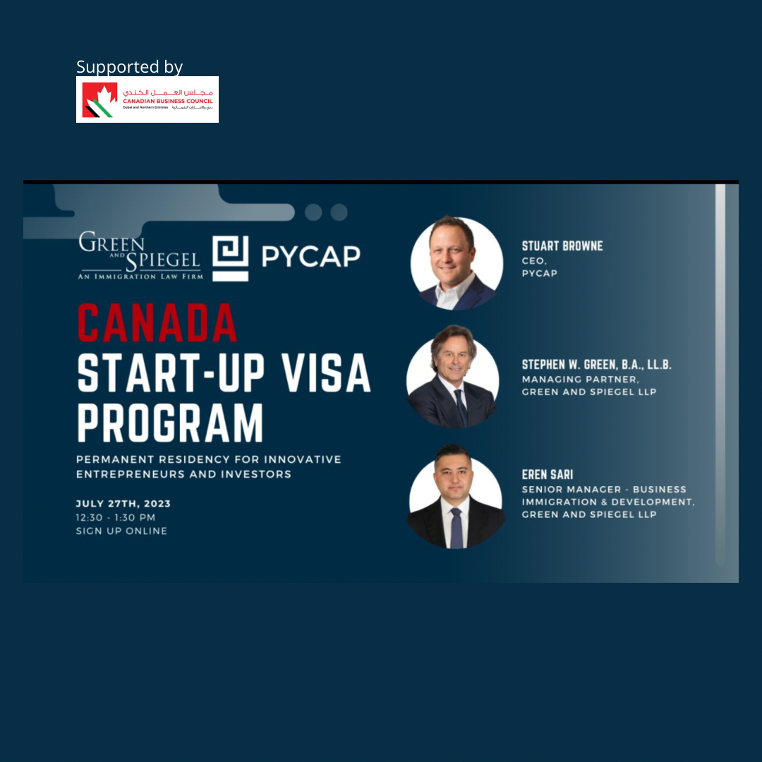 CBC Dubai supported event: Canada Start-Up Visa Program | CBC Dubai