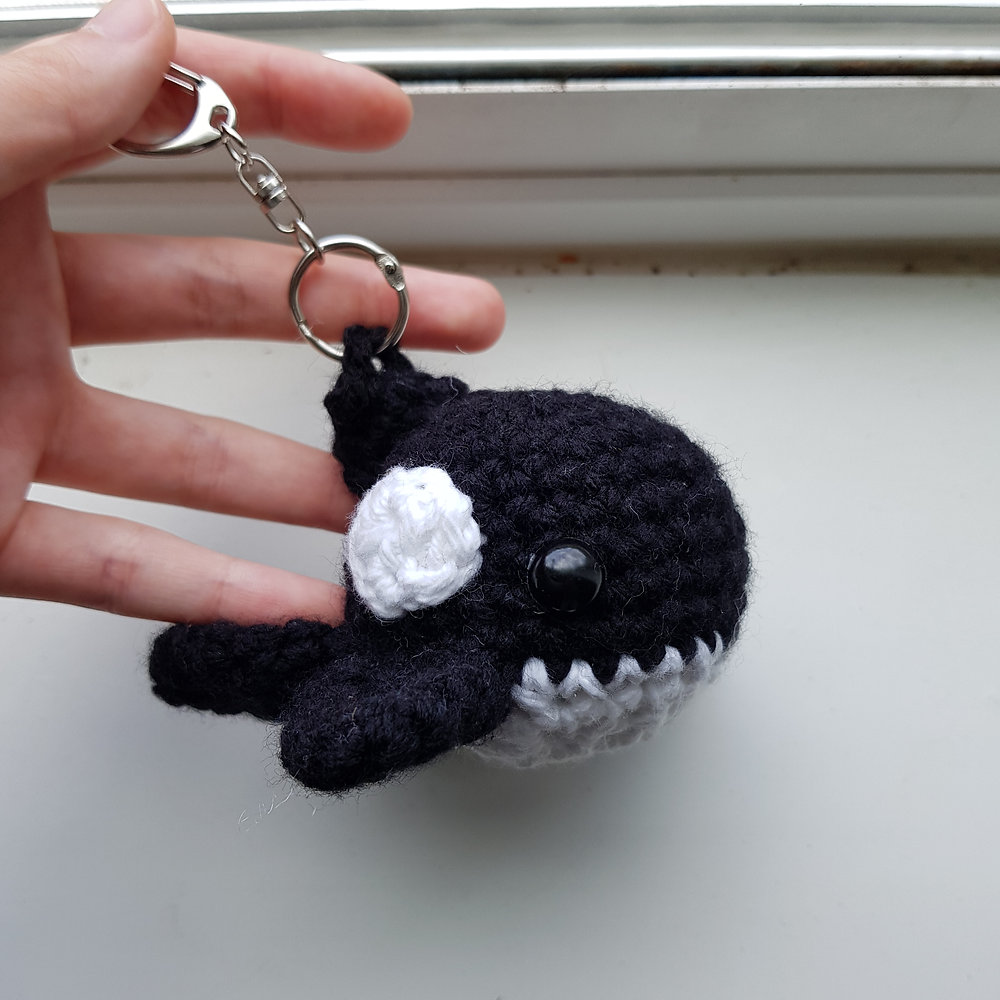 Orca Whale Keychain Pattern