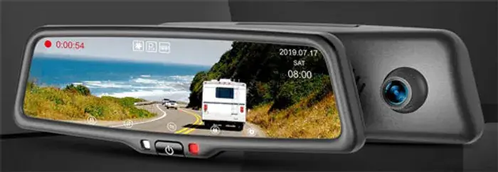 front rear dashcam live view mirror full | CarKitMasters