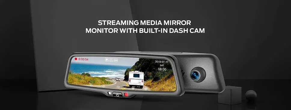 front rear dashcam live view mirror full | CarKitMasters