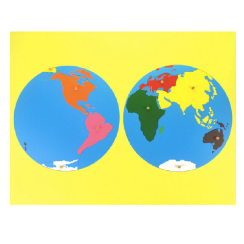 Wooden Continent Puzzle Map | Montessori From Home