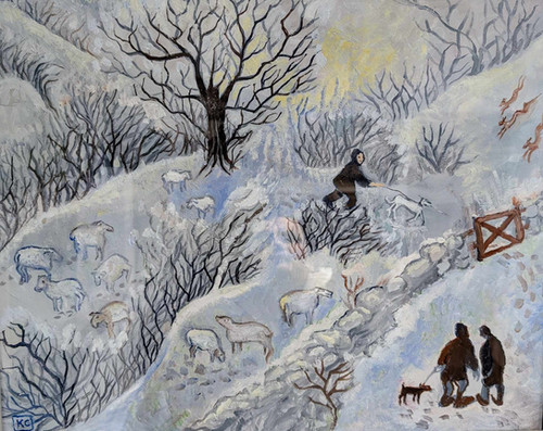 Winter Neighbourhood by Kate Collins | MASA-UK Art Gallery