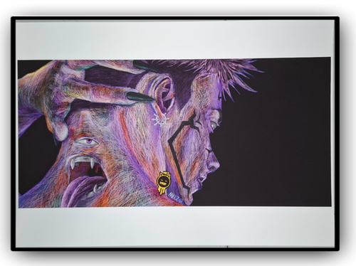 sukuna looking back A3 print | Melz