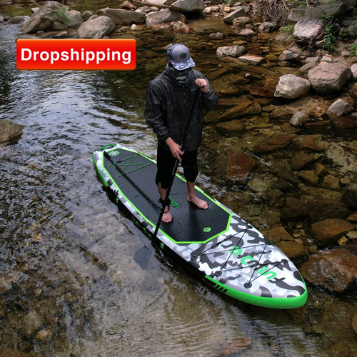 Inflatable Sup Paddleboard - Green Camo | Ski Trucks