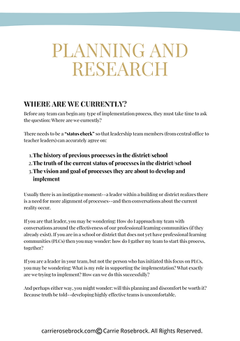 The Complete Guide for PLCs | Carrie Rosebrock