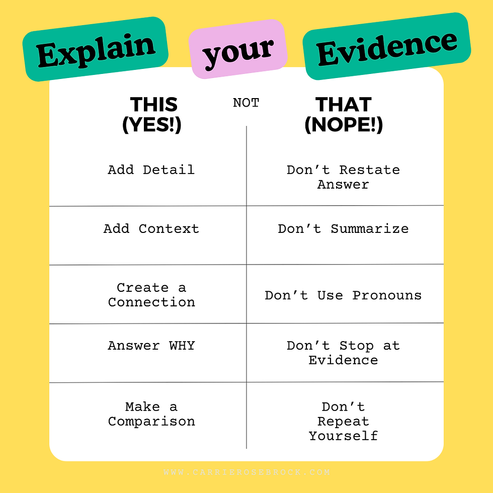 5 Mini-Lessons to Improve Explanations in Writing