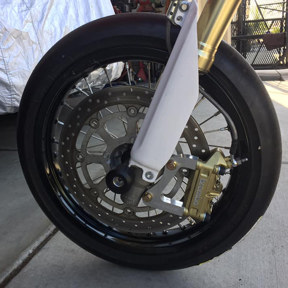 MadLabs 320mm Radial Mount Big Brake Kit for CRF150R & CR85 (17" Spoke ...