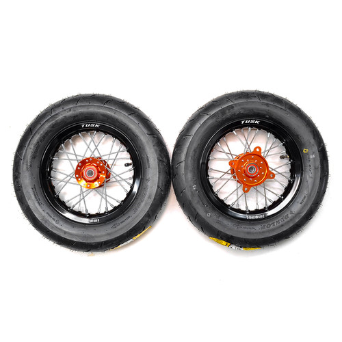 KTM 50SX E5 10" Mini Supermoto Wheels and Tires Combo | 73motoparts