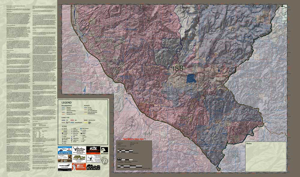 Arizona Hunt Unit 18B Map | Flatline Maps