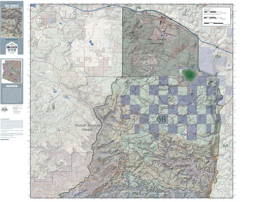 Arizona Hunt Unit 6B Map | Flatline Maps