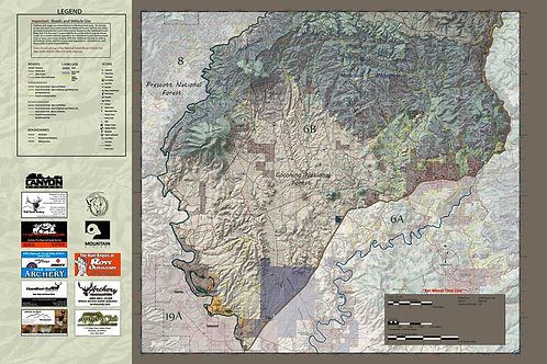 Arizona Hunt Unit 6B Map | Flatline Maps