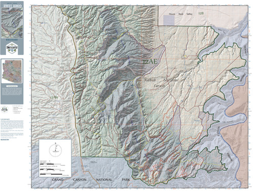 Arizona Hunt Unit 12A East Map | Flatline Maps