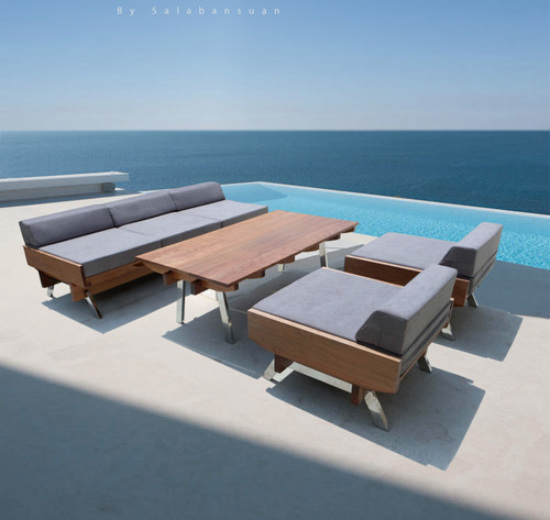 JAVA Set ชุด โซฟาสนาม 5 ที่นั่ง | salabansuan