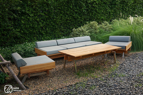 JAVA Set ชุด โซฟาสนาม 5 ที่นั่ง | salabansuan