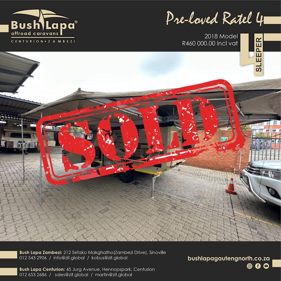 Pre Loved | Bush Lapa Offroad Caravans Gauteng North