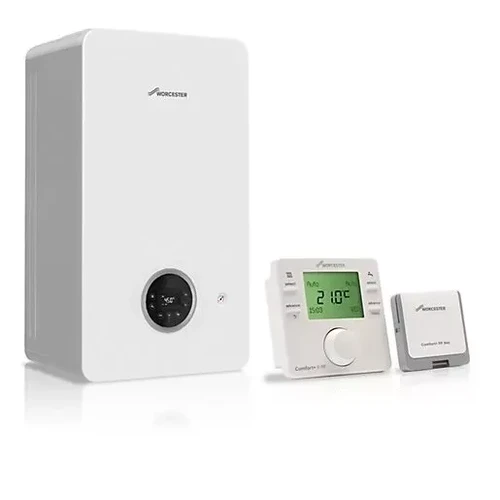 WORCESTER BOSCH 2000 25KW COMBI BOILER + WORCESTER COMFORT+ 2 CONTROL ...