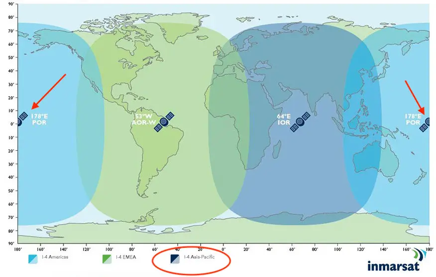 Inmarsat Coverage Map | Satellite Comms