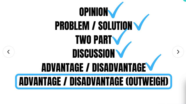 LESSON NINE: ADVANTAGE DISADVANTAGE OUTWEIGH