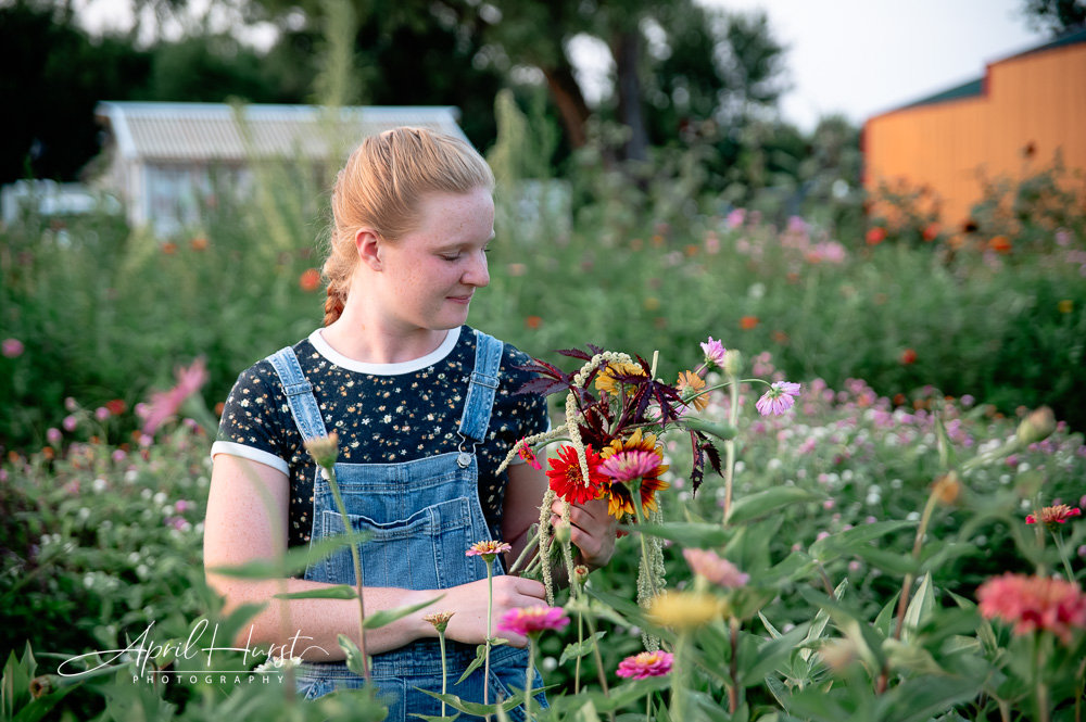 Rachel's Session at Fields Edge Flowers in Jasper, MO
