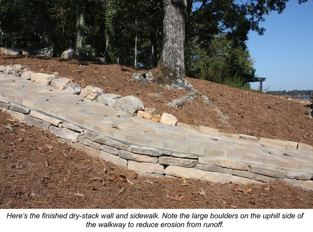 Building Dry-stack Stone Landscape Walls