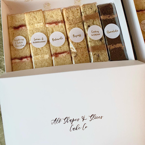 Wedding Cake Sample Box of 6 Flavours | allshapes