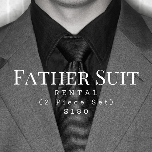 Father Suit Rental - 2 Piece | Yvonne Creative