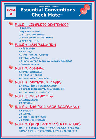 Essential Conventions Check Mate Poster – Level A (Gr. 4-6) | Collins ...