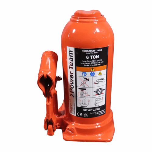 POWER TEAM 9006X 6 TON TELESCOPING BOTTLE JACK 12" STROKE 8.5 ...